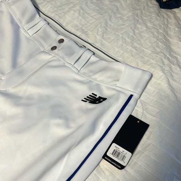 New Balance | Other | Mens White Knicker Baseball Pant With Royal Blue ...